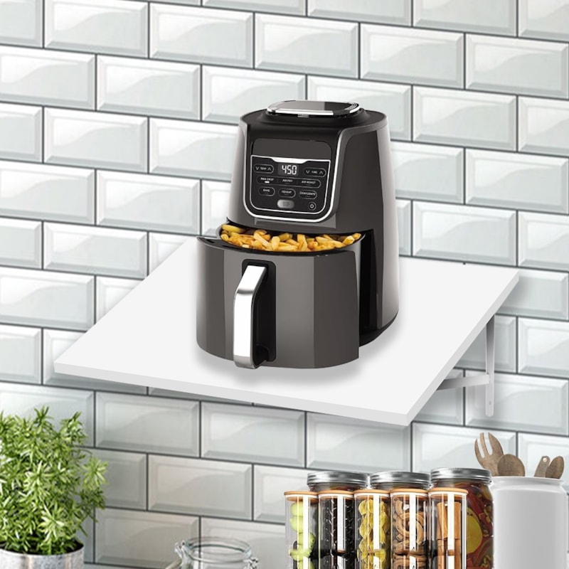 Prateleira para Air Fryer Branca 1,5x40x40cm Prat-k - Casa e Garagem